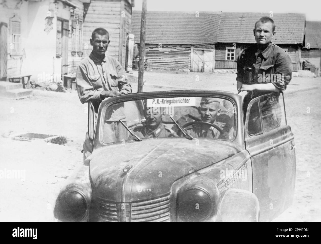 War correspondents on the Eastern Front, 1941 Stock Photo - Alamy