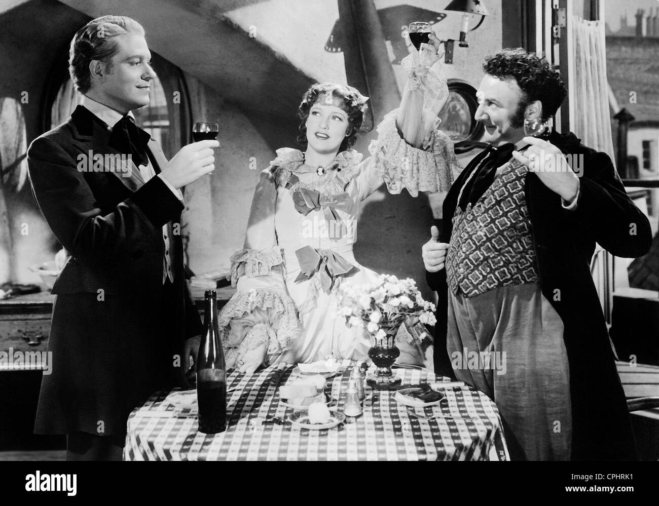 Nelson Eddy, Jeanette MacDonald and Herman Bing in 'Maytime', 1937 ...