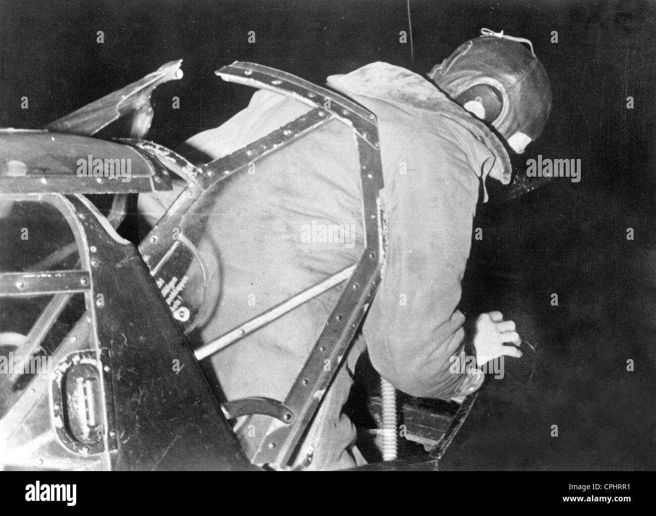 Aerial gunner of a German night fighter, 1941 Stock Photo - Alamy