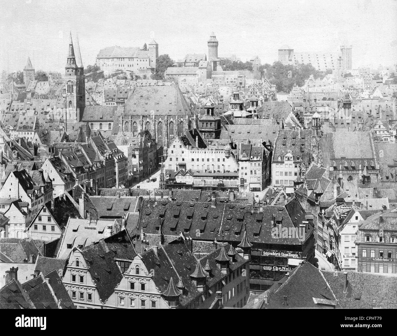 Nuremberg panorama Black and White Stock Photos & Images - Alamy