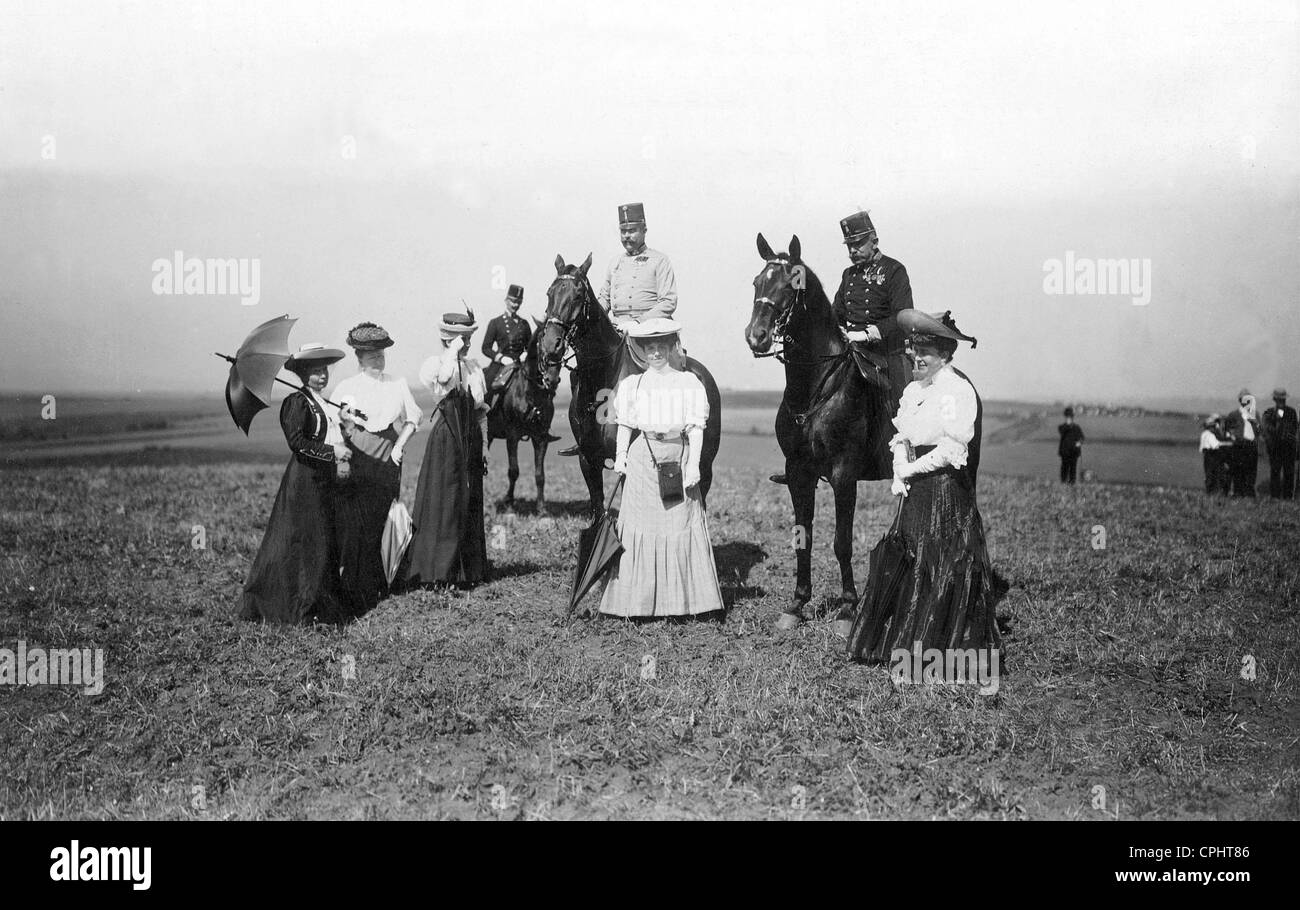 Archduke Franz Ferdinand and Freiherr von Beck, 1906 Stock Photo - Alamy