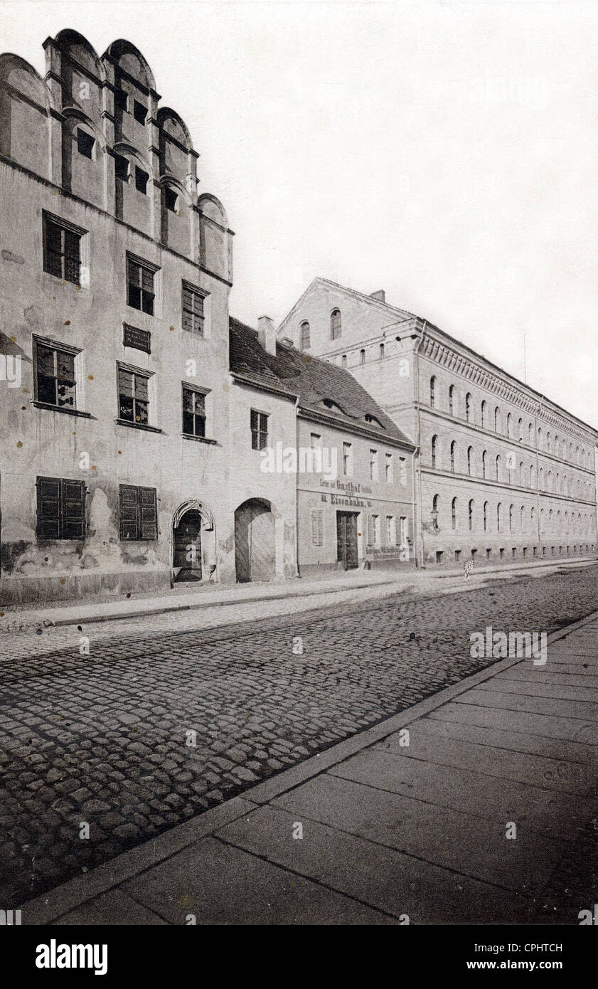 Melanchthon's house in Wittenberg, 1902 Stock Photo - Alamy