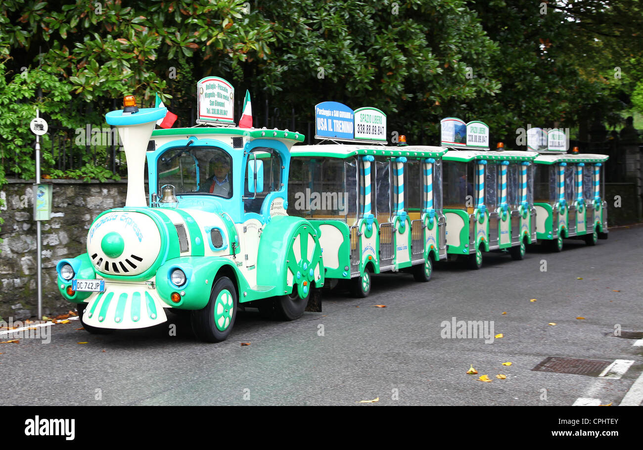 The Trombetta Express 'toy' train at Bellagio Lake Como Italy Italian ...