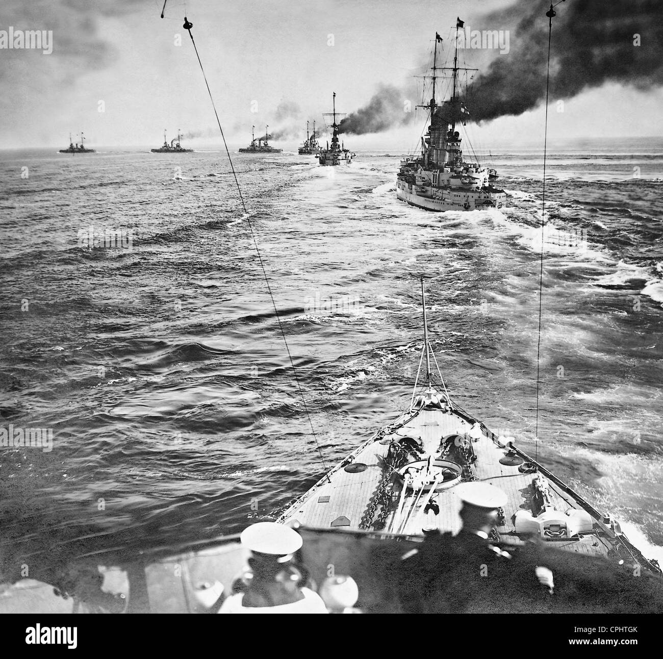 Kaiser Wilhelm II during a German naval maneuver, 1911 Stock Photo - Alamy