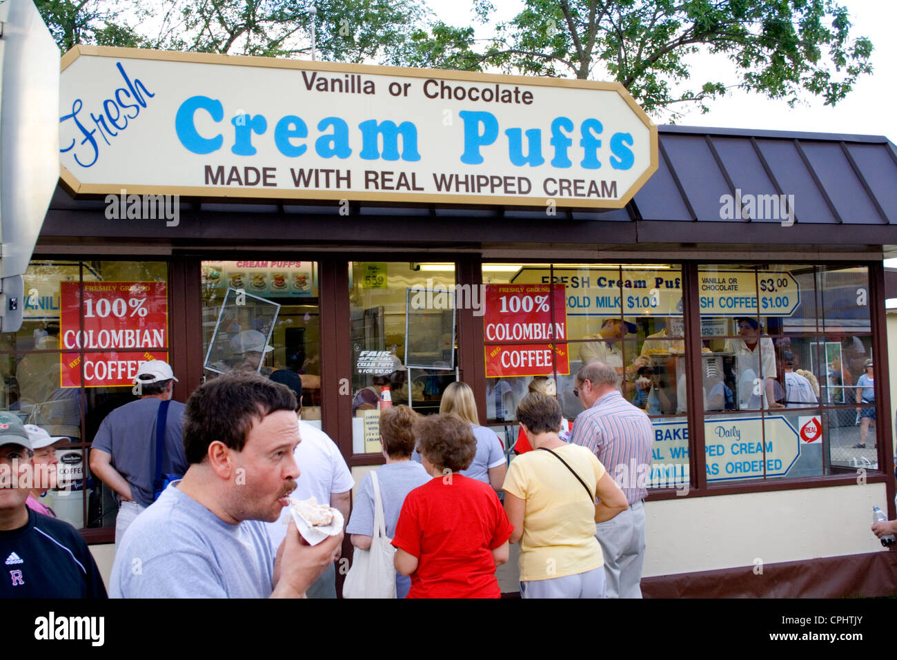 Artery clogging Cream Puffs shop, made with real whipped cream ...