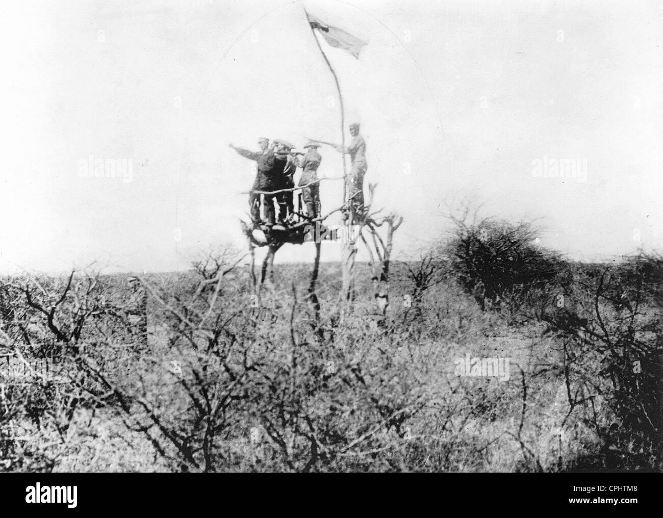 German guards during the Herero uprising, 1904 Stock Photo - Alamy