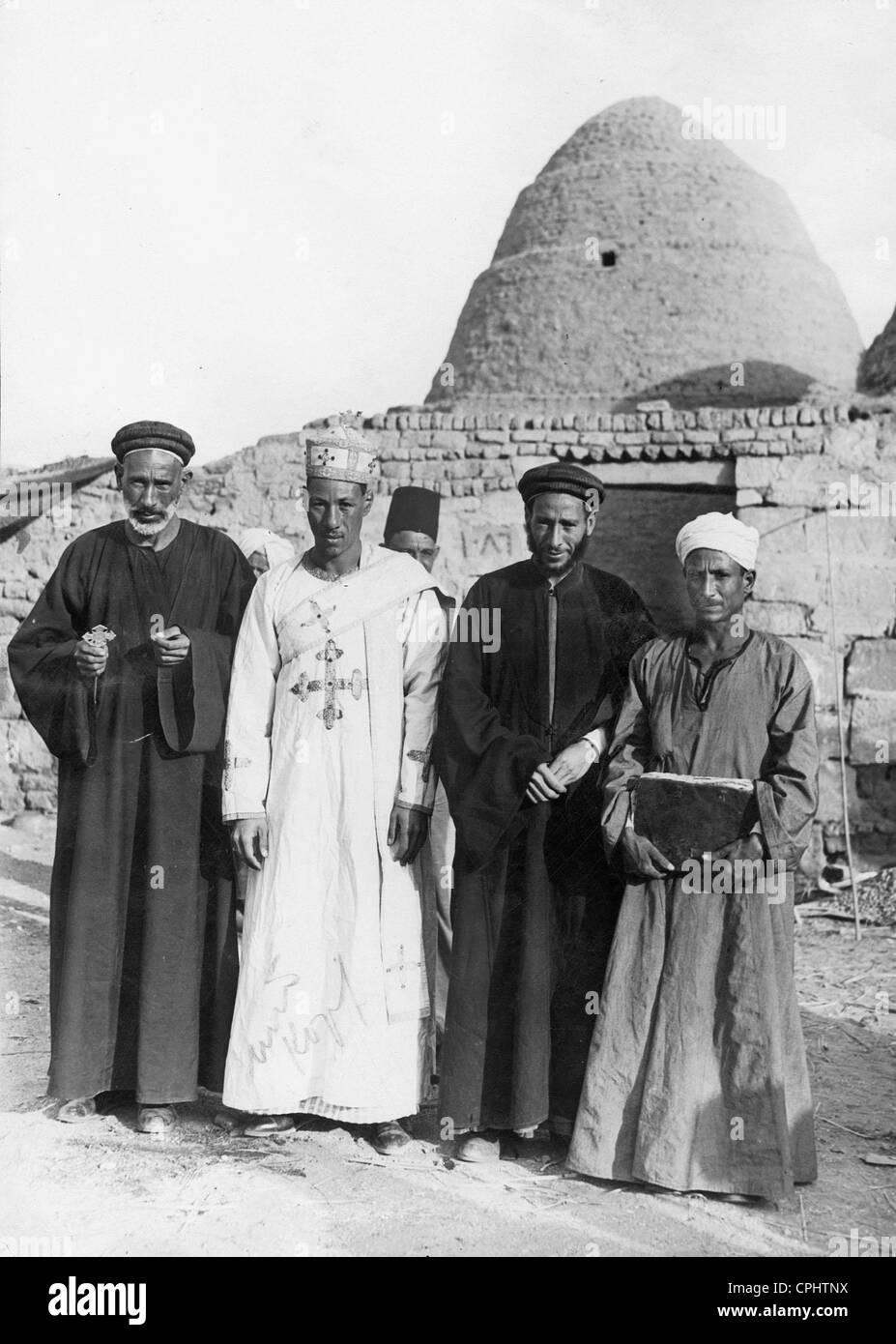 Coptic priest in Egypt, 1937 Stock Photo - Alamy