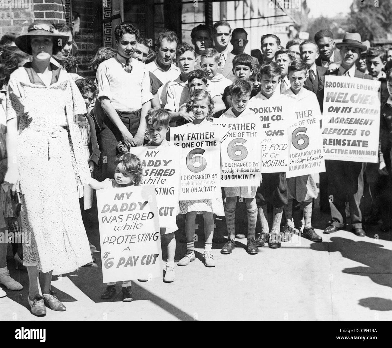 Family protest Black and White Stock Photos & Images - Alamy
