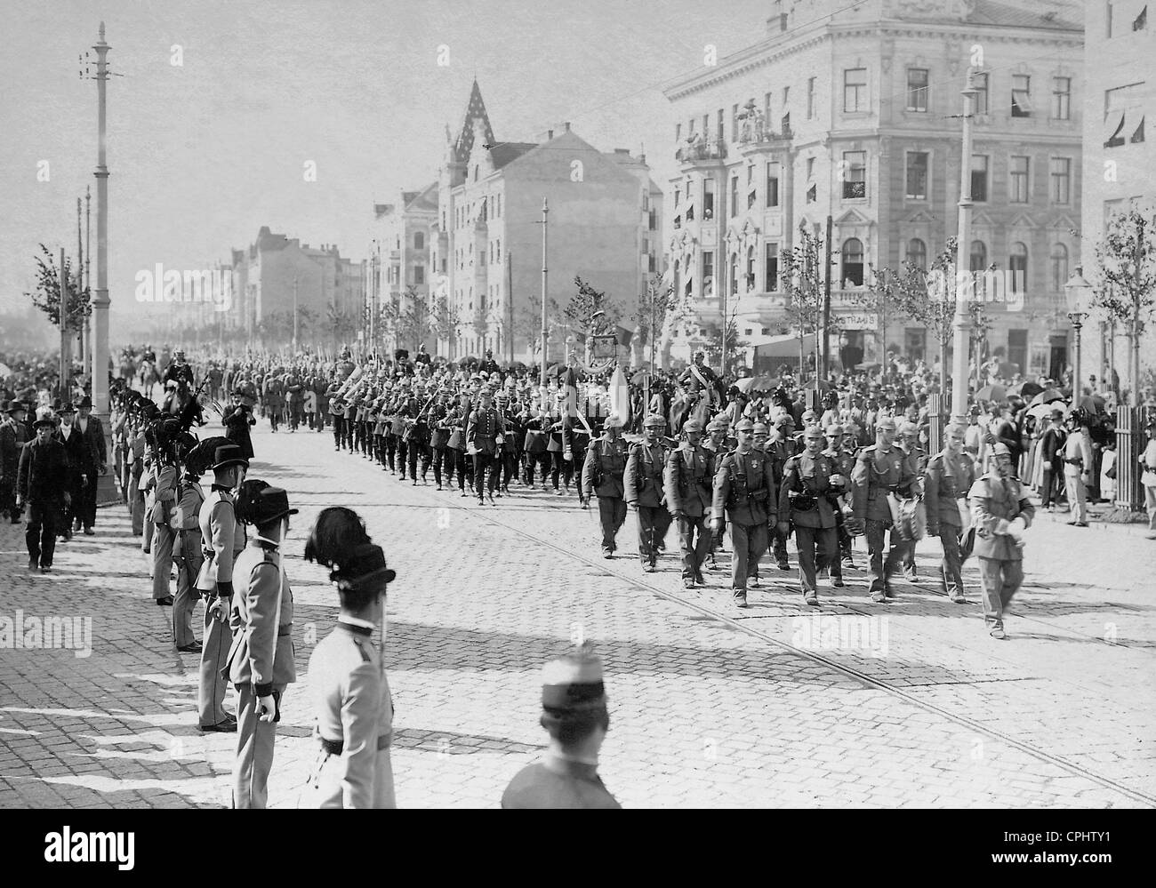 Seizure of the 2nd East Asian Infantry Regiment in Vienna, 1901 Stock ...