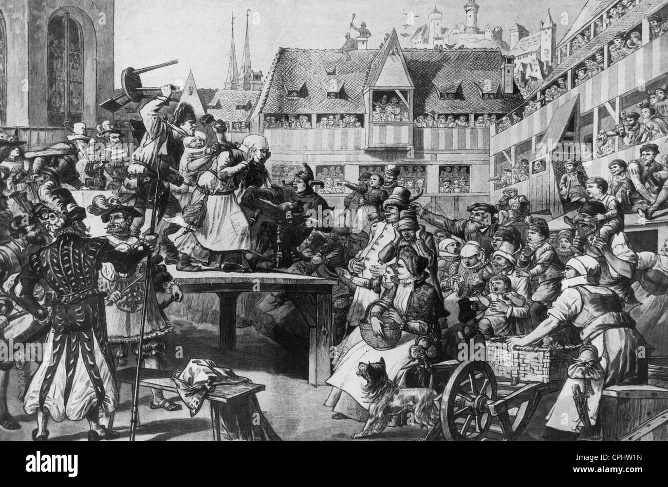 Carnival custom in Nuremberg Stock Photo - Alamy