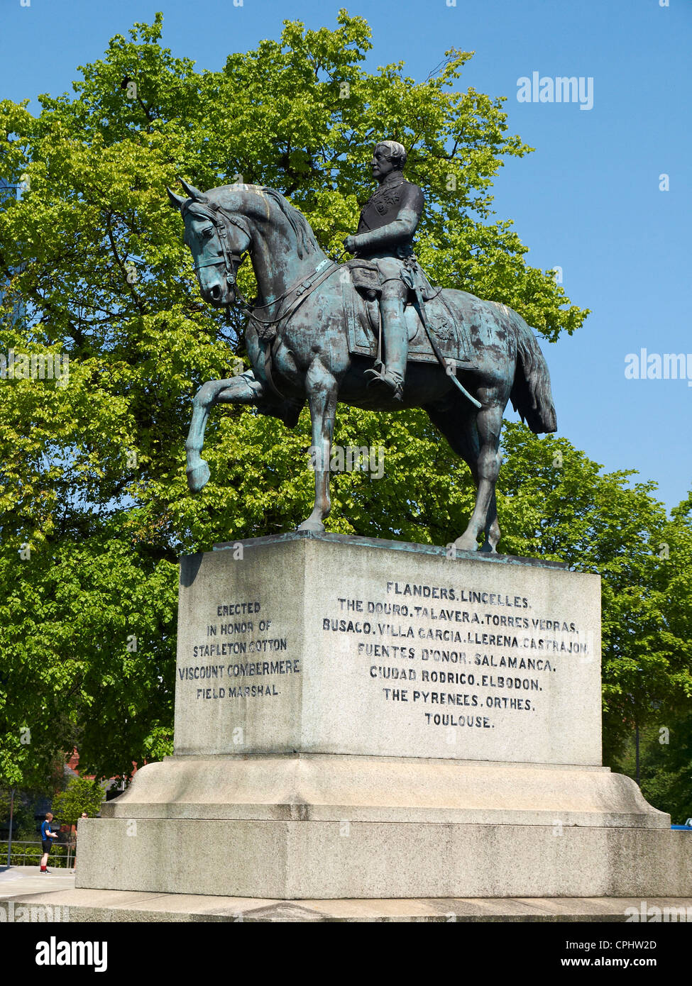 Statue of Stapleton Cotton, The first Viscount Combermere Field Marshal ...