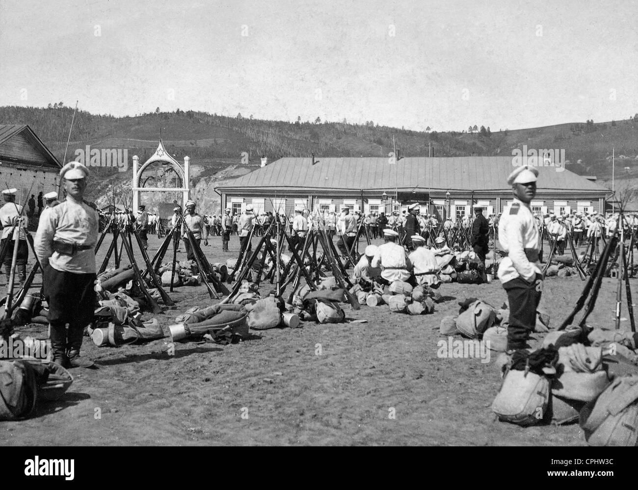 Russian military camp in Stretensk Stock Photo - Alamy