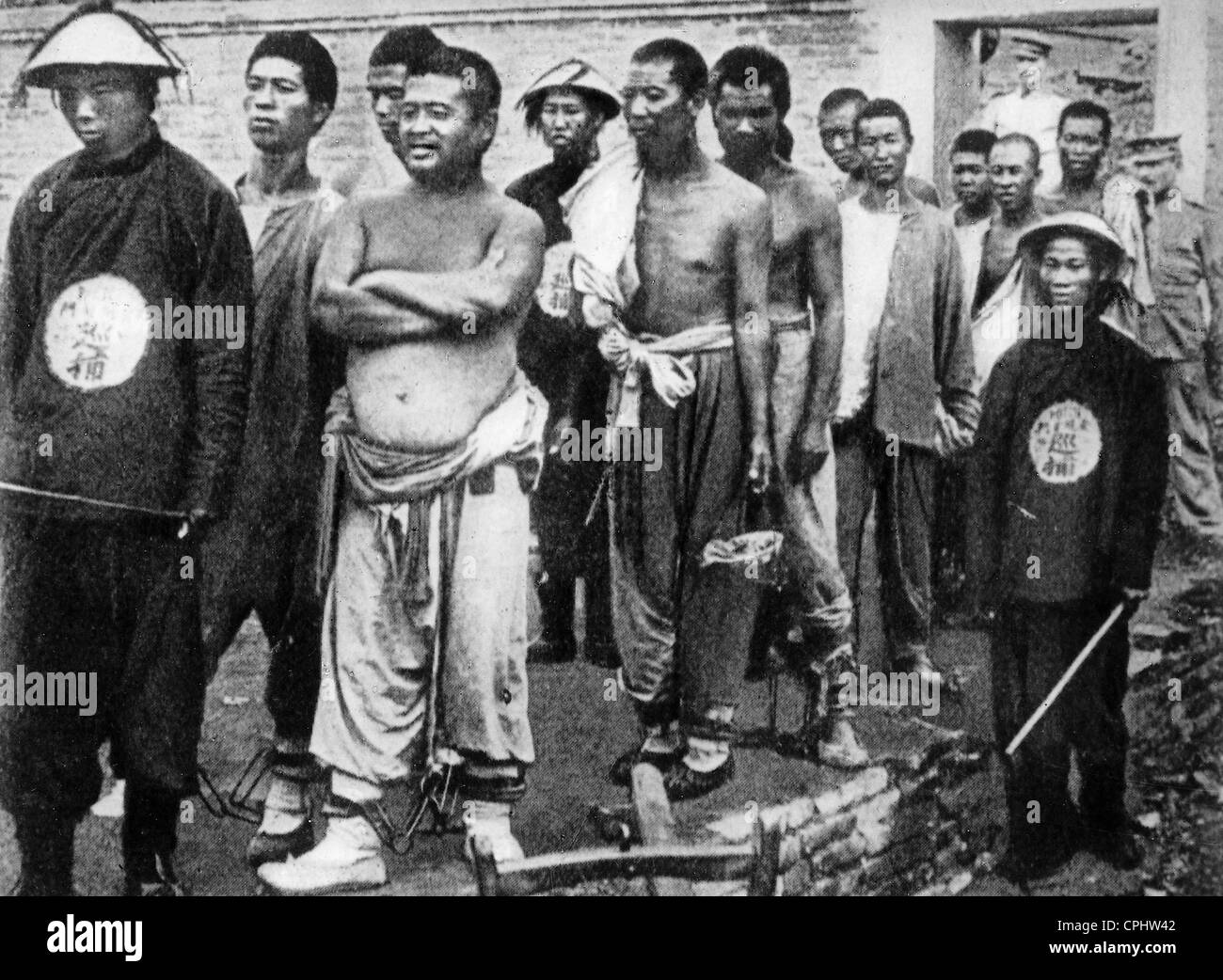 Prisoned Boxer, 1900 Stock Photo - Alamy