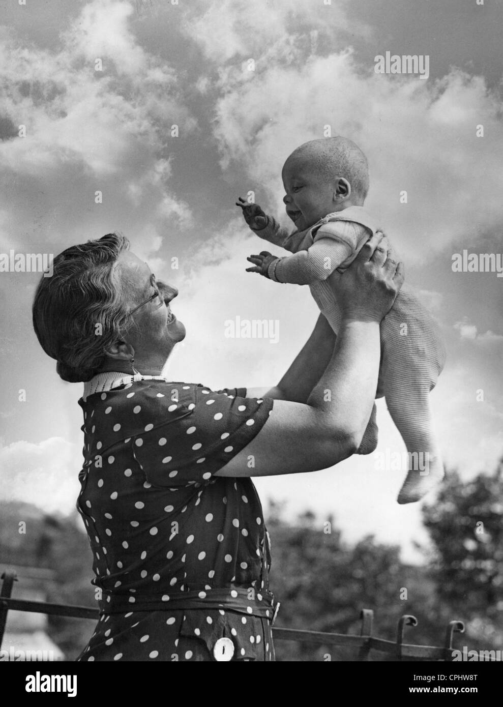Grandchild Black and White Stock Photos & Images - Alamy