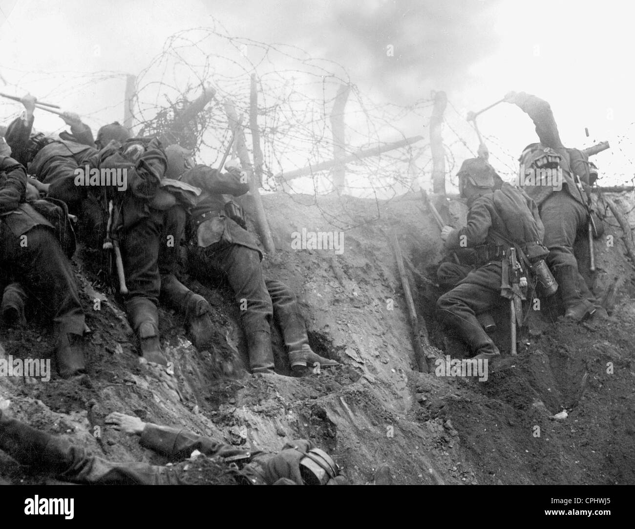 German soldiers on the Western front, 1915 Stock Photo - Alamy