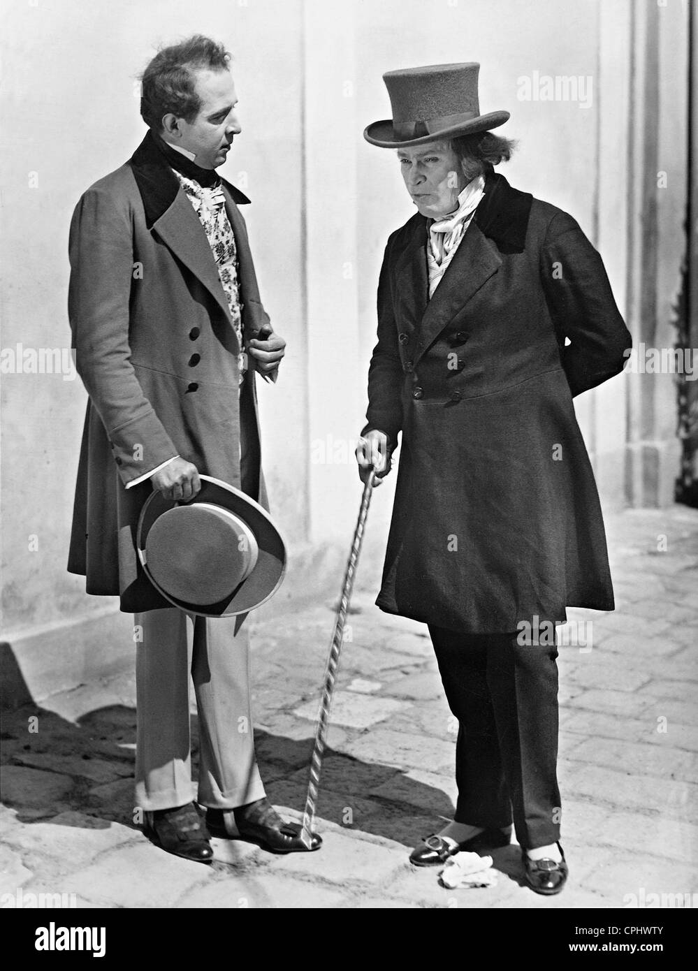 Fritz Kortner and Heinz Altringer in a movie scene Stock Photo - Alamy