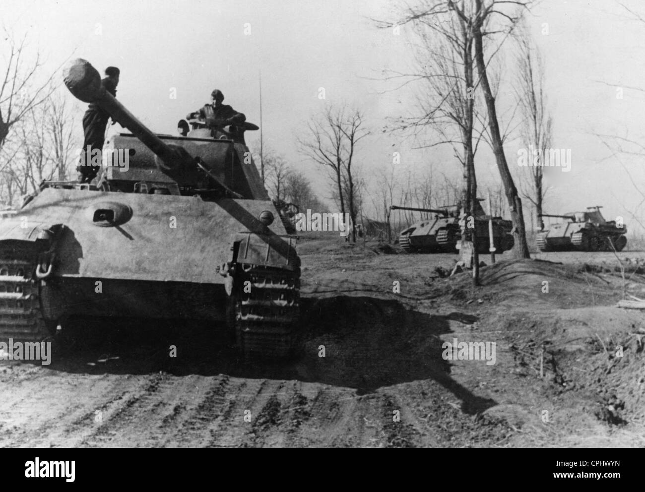 German tank V Panther, 1945 Stock Photo - Alamy