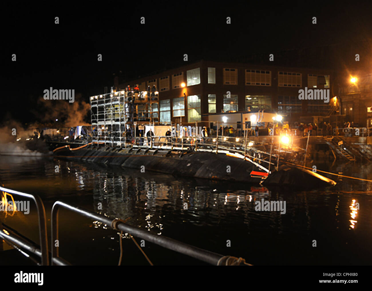 The Los Angeles-class nuclear powered fast attack submarine USS Miami ...