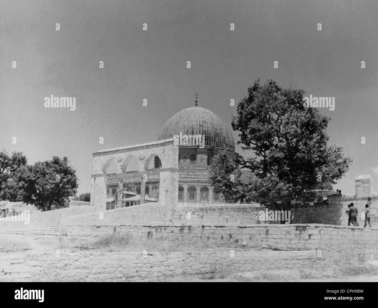 Jerusalem dome on rock Black and White Stock Photos & Images - Alamy