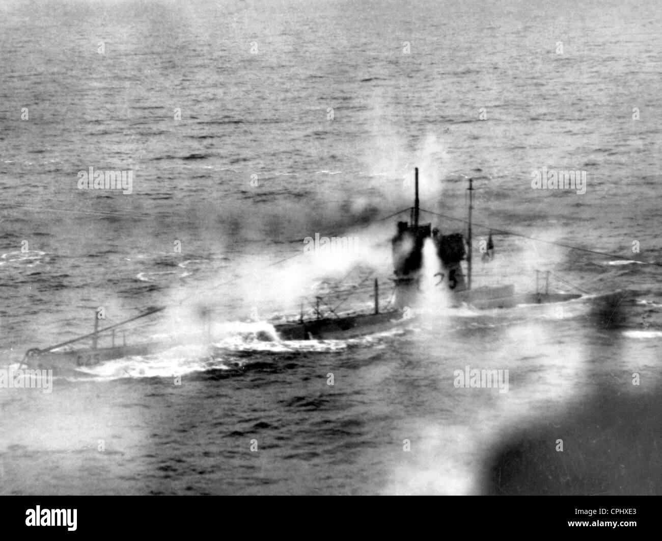German u boat attack Black and White Stock Photos & Images - Alamy