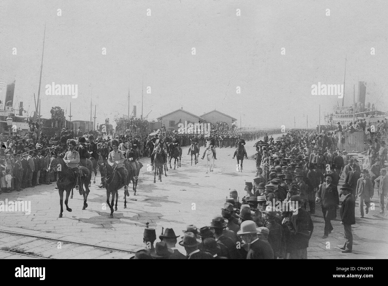 Return of the German protection force Stock Photo - Alamy