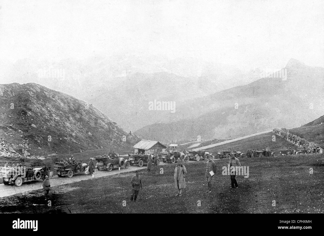 German troops on the front in the Alps, 1917 Stock Photo - Alamy