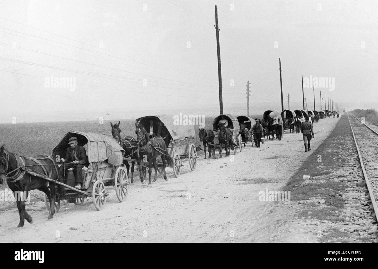 German trek in Romania, 1940 Stock Photo - Alamy
