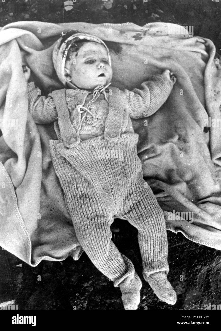 Child killed on the Eastern Front, 1944 Stock Photo - Alamy