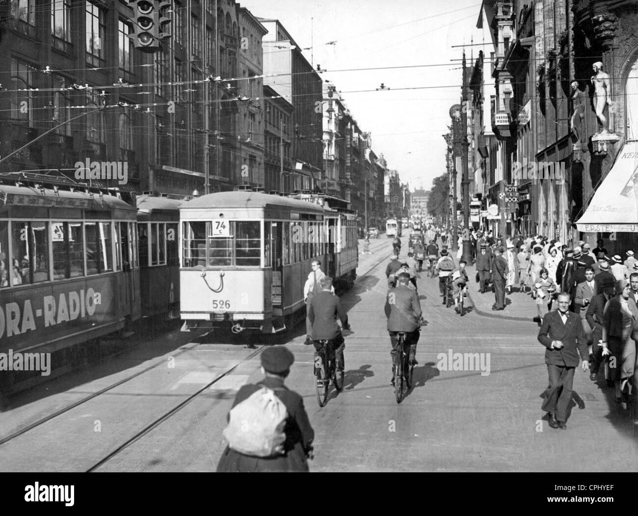 Leipziger street in Berlin, 1934 Stock Photo - Alamy