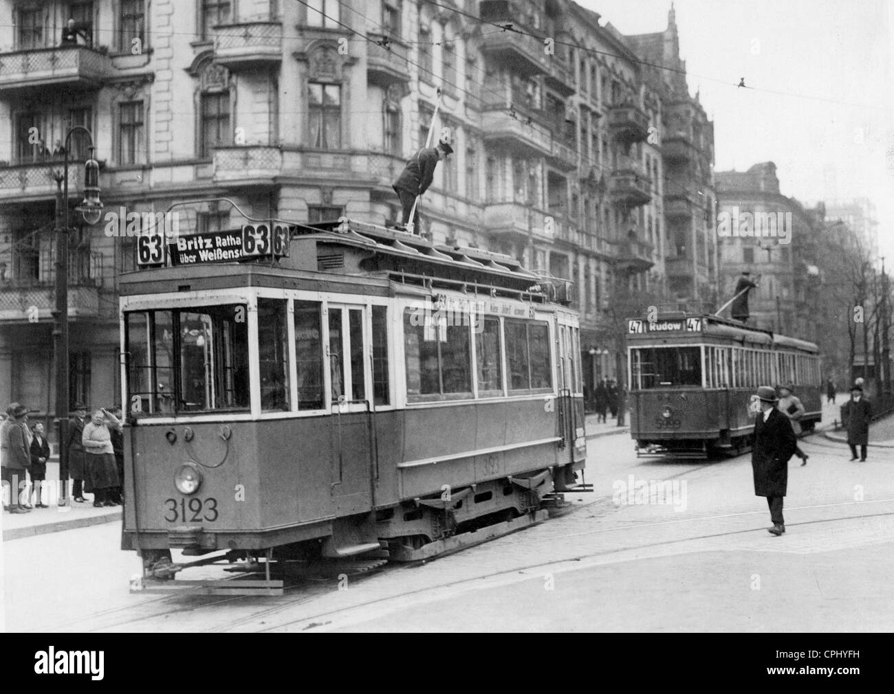 Berliner tram, 1929 Stock Photo - Alamy