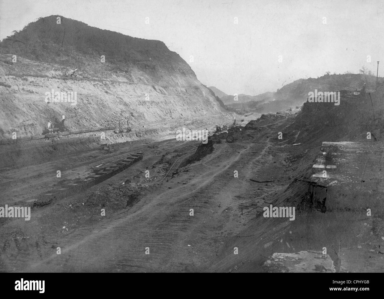 View of panama canal Black and White Stock Photos & Images - Alamy