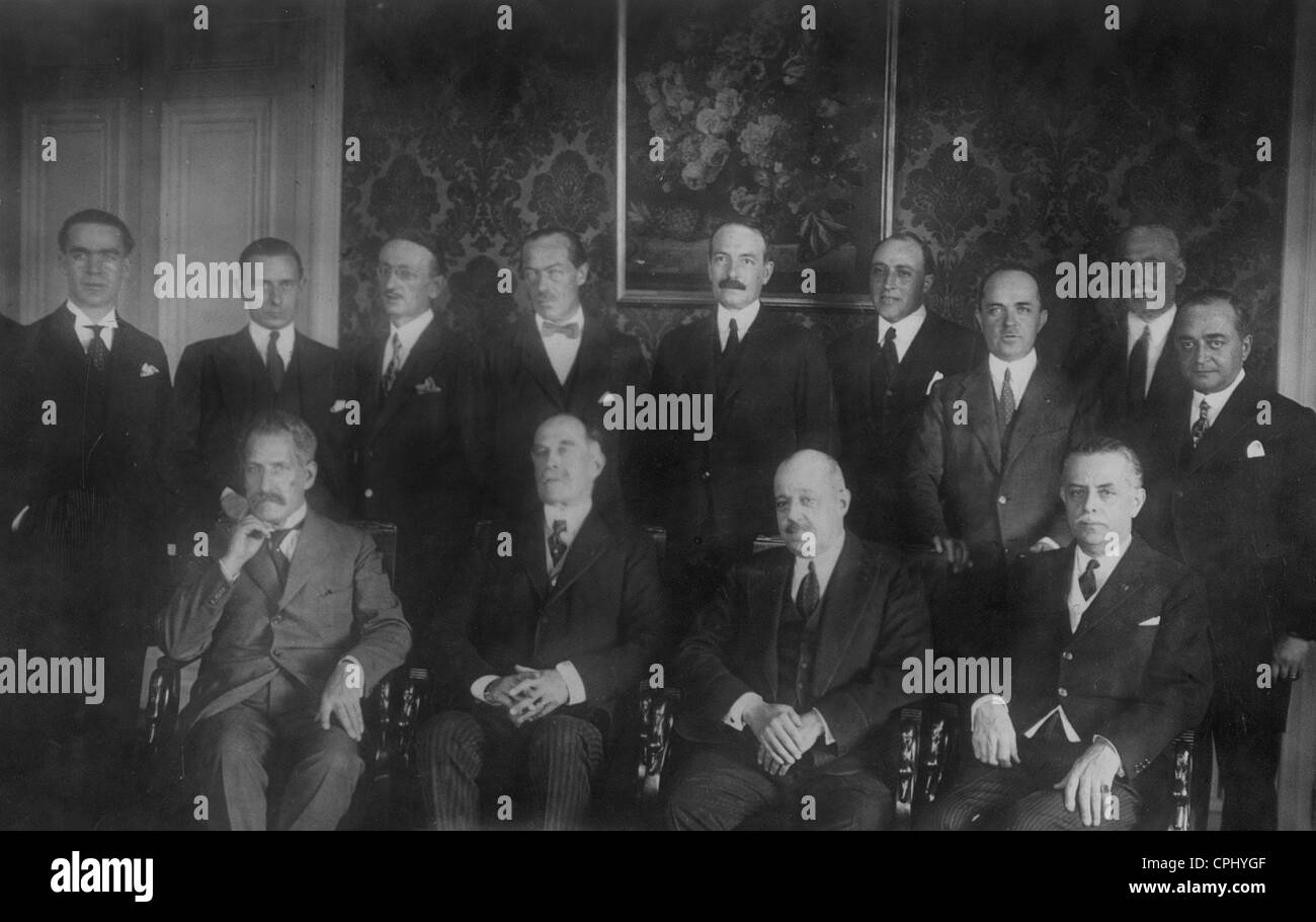 The signing of the Tangier Convention Stock Photo - Alamy