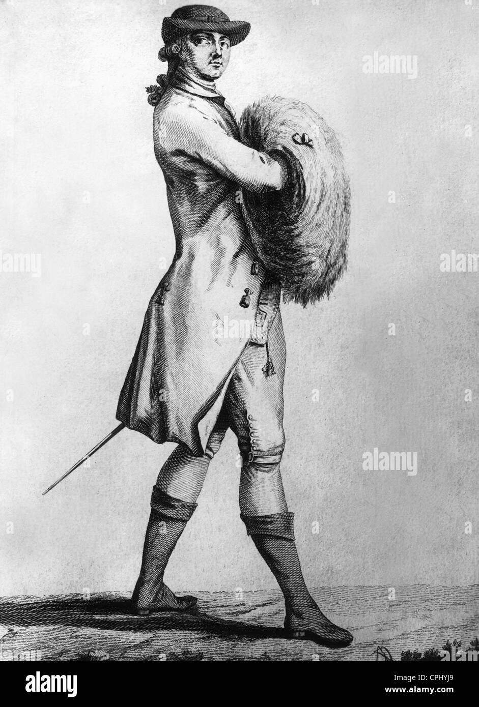 Men's fashion around 1780 Stock Photo - Alamy