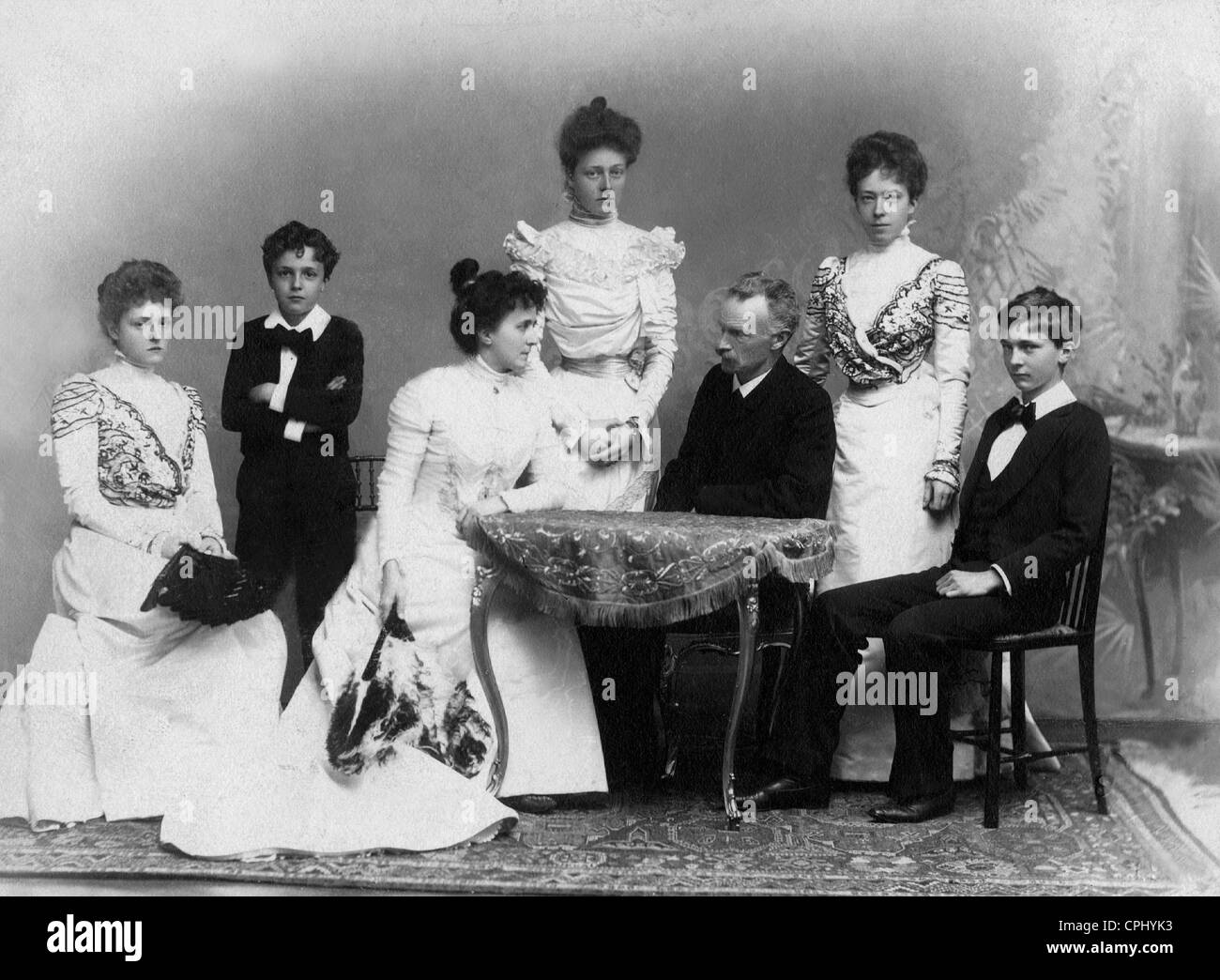 Duke Karl Theodor in Bavaria with his family, 1900 Stock Photo - Alamy