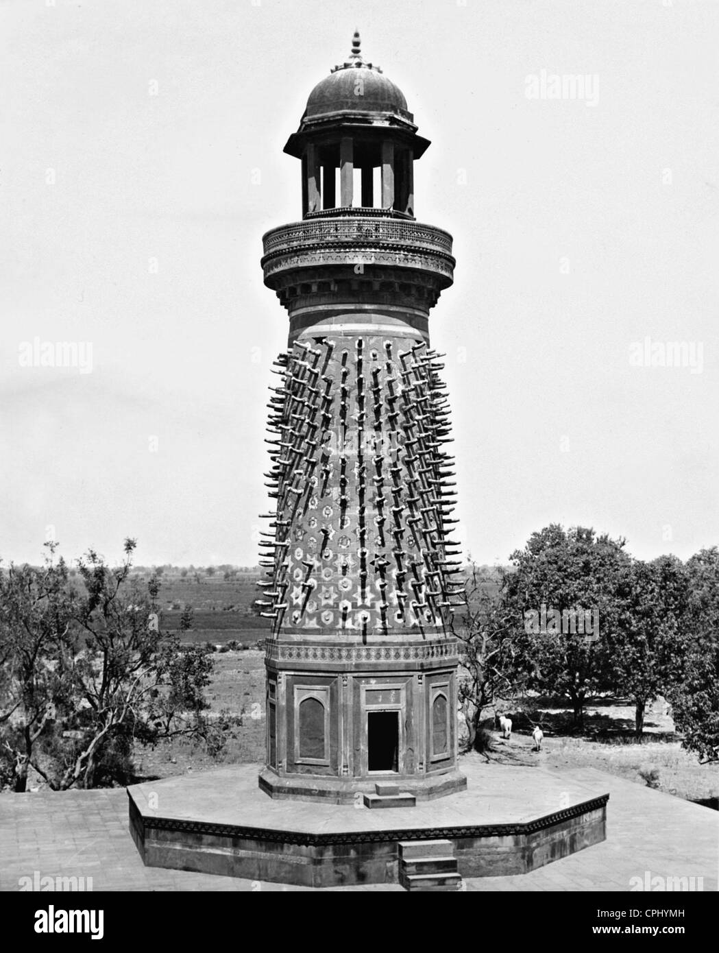 Elephant Tower in Fatehpur Sikri, 1929 Stock Photo - Alamy