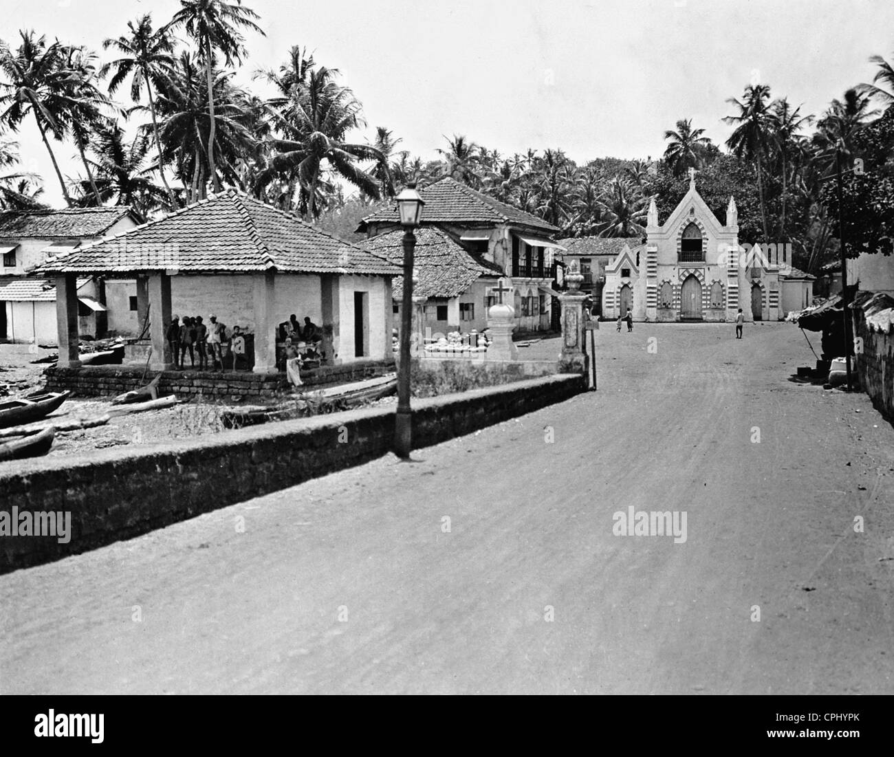 A street in Panaji, 1930 Stock Photo - Alamy