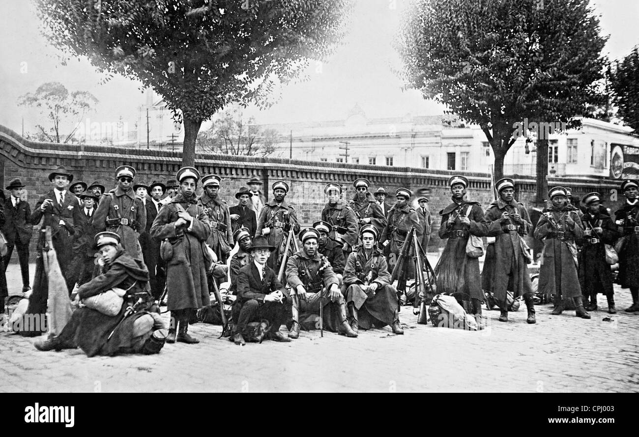 Brazilian government troops, 1930 Stock Photo - Alamy
