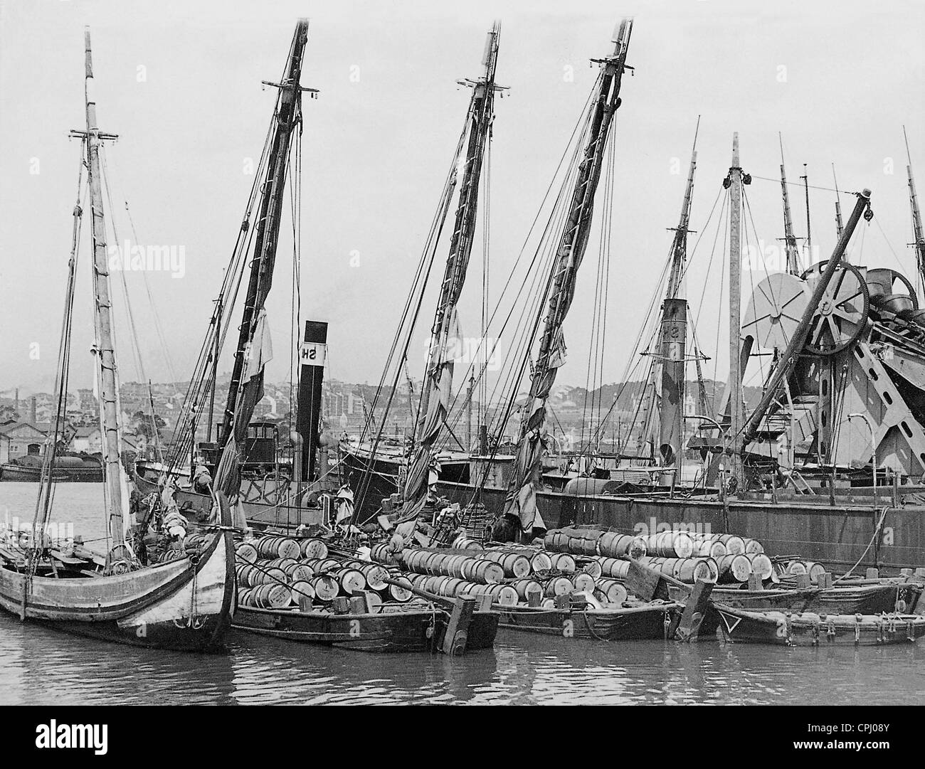 Lisbon harbor, 1943 Stock Photo - Alamy