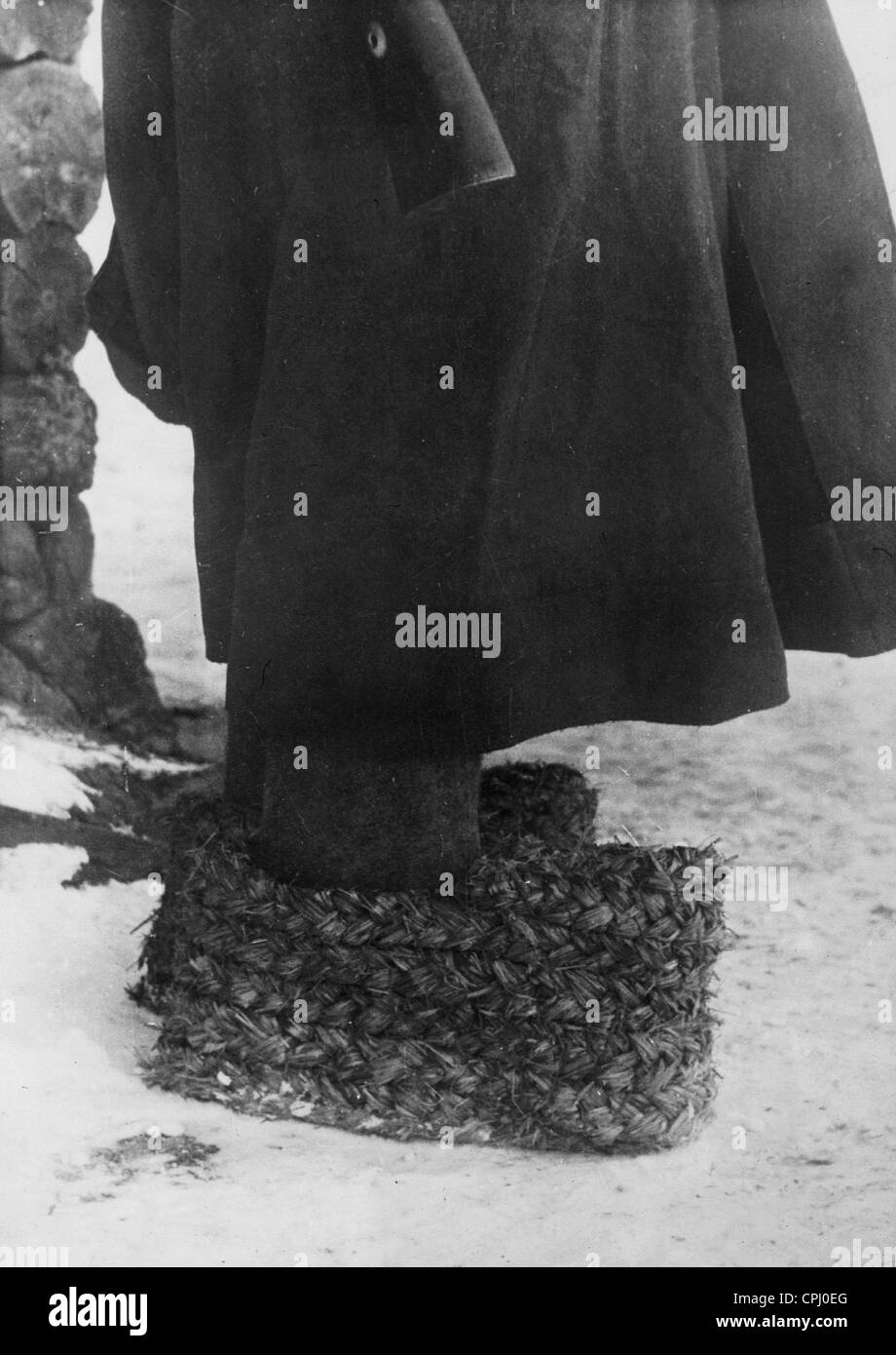 Straw shoes german war hi-res stock photography and images - Alamy