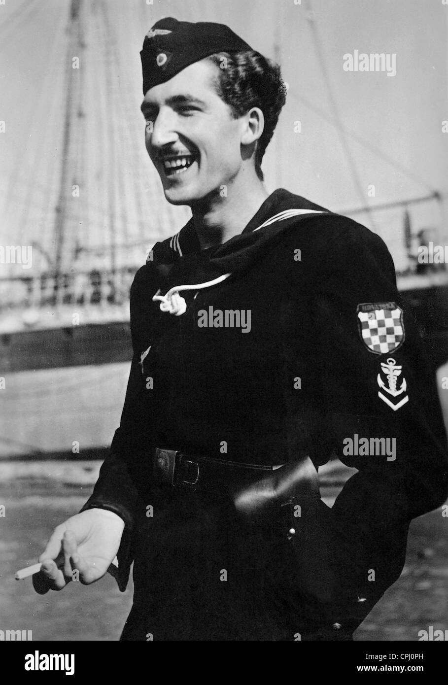 Croatian volunteer on the Eastern front, 1942 Stock Photo - Alamy