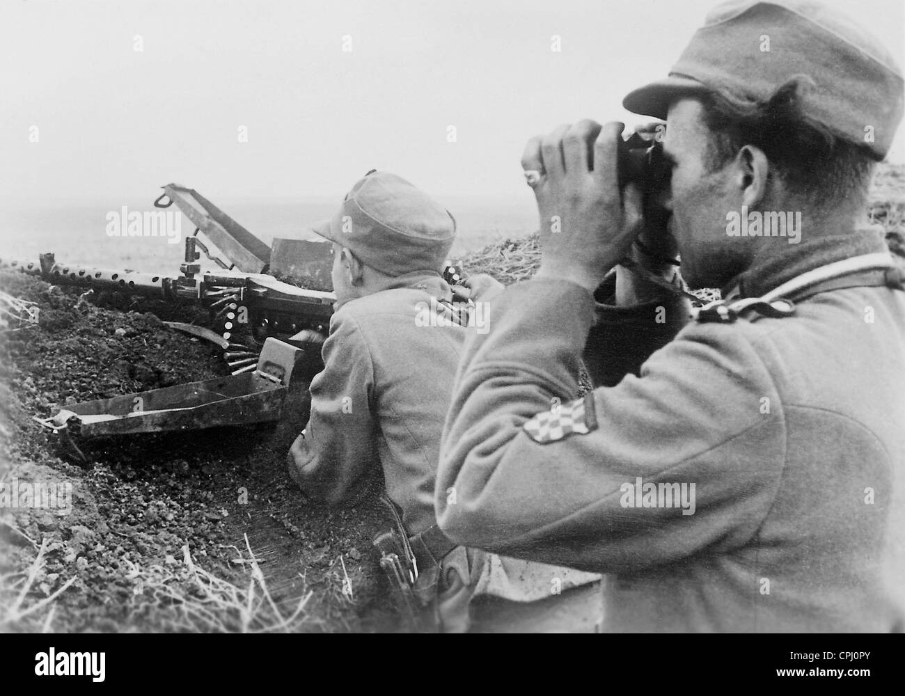 Soldiers of the Croatian Legion on the Eastern front, 1942 Stock Photo ...