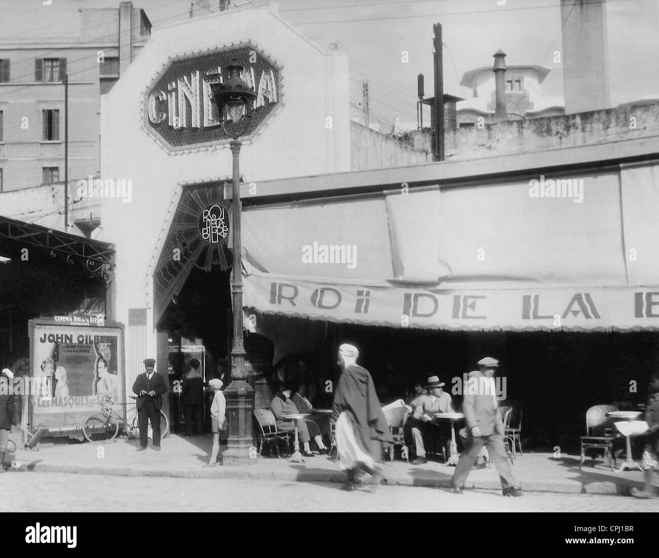 Cinema And Street Cafe In Casablanca 1932 Stock Photo Alamy cinema-and-street-cafe-in-casablanca-1932-stock-photo-alamy