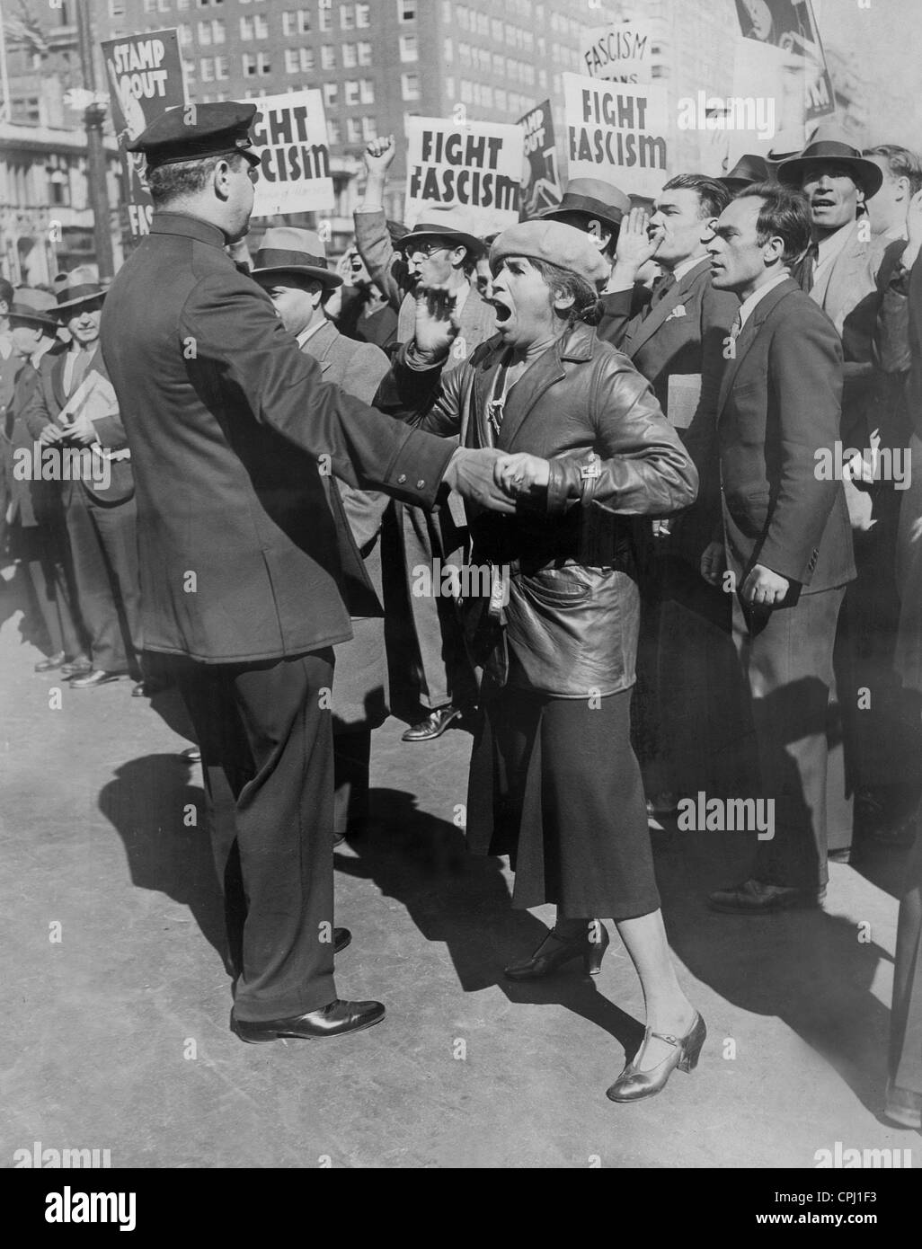 Anti government protest Black and White Stock Photos & Images - Alamy