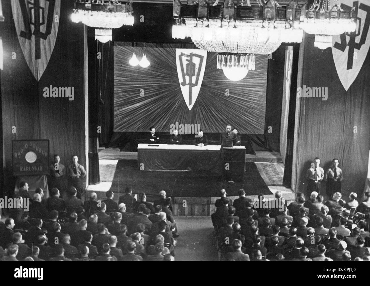 Carlsbad convention of the Sudeten German Party, 1938 Stock Photo - Alamy