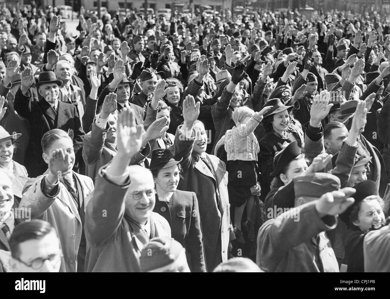 Crowd in front of the Reich Chancellery, 1940 Stock Photo - Alamy