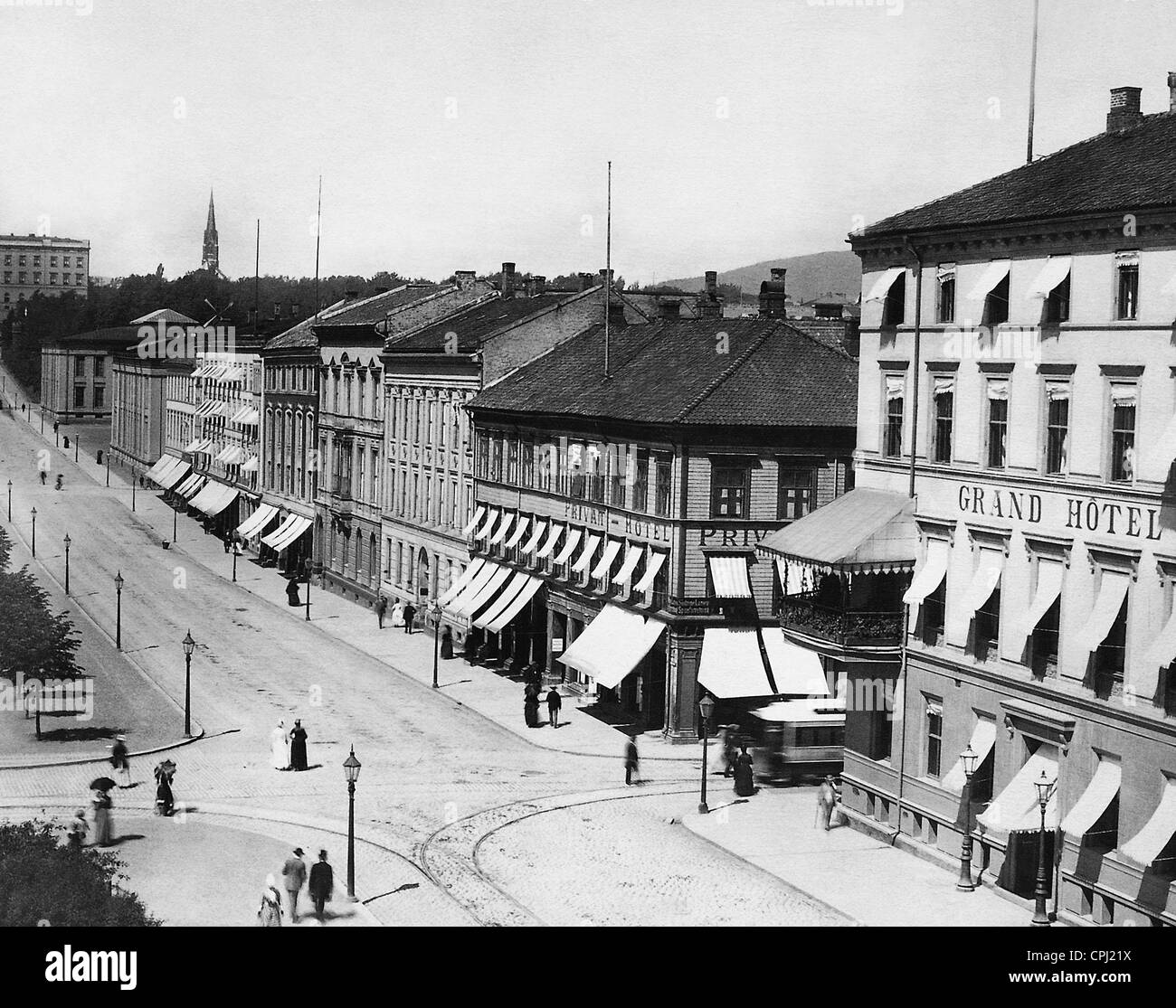 View on Oslo, 1910 Stock Photo - Alamy