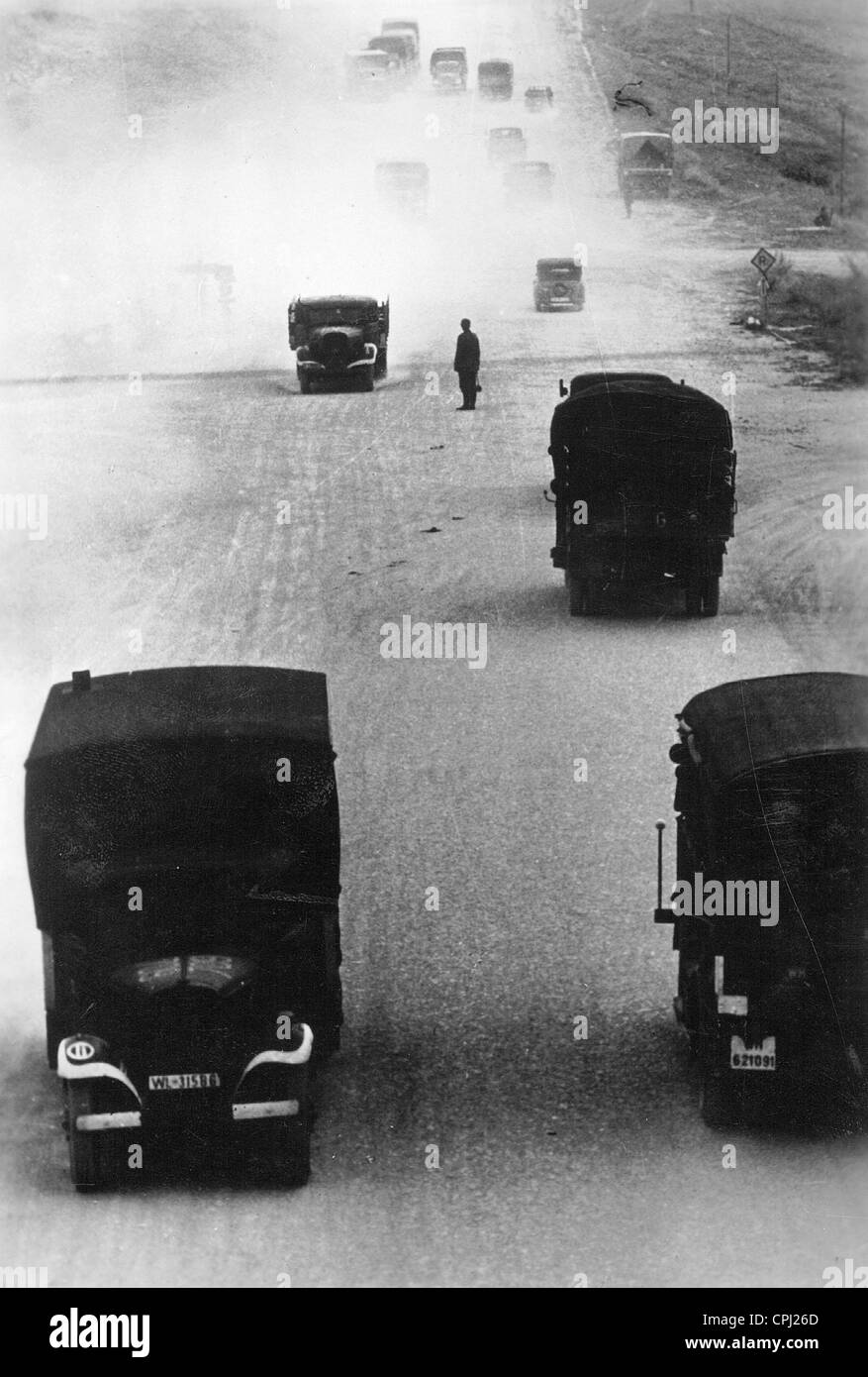 German trucks at the eastern Front, 1941 Stock Photo - Alamy