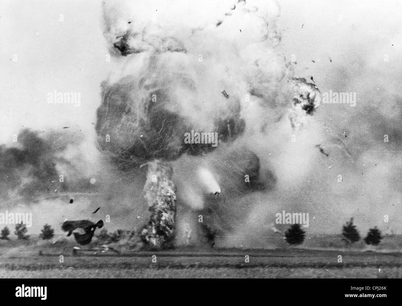 German ammunition explosion hi-res stock photography and images - Alamy