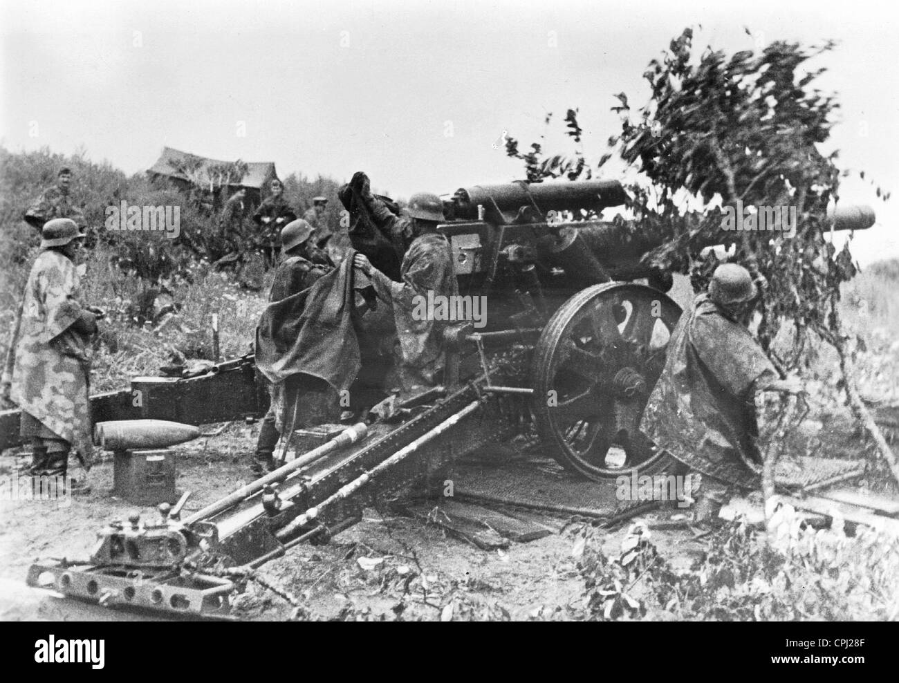 Artillery of the 'Blue Division', 1942 Stock Photo - Alamy