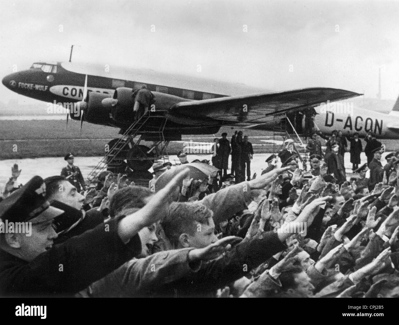 Focke Wulf Fw 200 'Condor' after its record flight to New York, 1938 ...